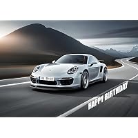 Happy Birthday Porsche 911 GT3 Car Greeting Card 125mm x 178mm ...