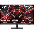 TITAN ARMY Ecran PC Gamer 27 Pouces, Fast IPS 180Hz, 2K QHD 2560 x 1440p 1ms GTG Ecran Gaming, G ...