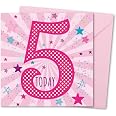 Birthday Card for Girl Age 5. Girls Birthday Card with Matching ...