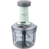 Ganesh Clever Chop Push Chopper Manual Hand Press Push Chopper with 3 ...