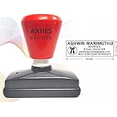 AXIIES Self Ink/Pre Ink Advocate Stamp Customized Round Rubber Seal ...