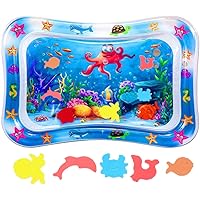 BabaBub Tummy Time Mat Inflatable Water Mat Baby Playmat Sensory Toy ...