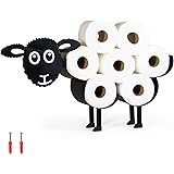 DanDiBo Wc-rolhouder, zwart, metaal, schaap, staand : Amazon.nl ...