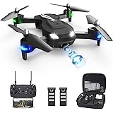 Wipkviey T27 Drohne, RC Quadcopter mit Kamera Faltbare FPV Drone mit 3 ...