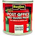 RUSTINS Post Office Red 250ml - Packaging May Vary : Amazon.co.uk: DIY ...