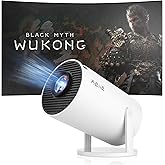 Mini Projector,HY300 Pro 4K Projector,Automatic Keystone Correction ...