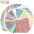 Gommettes Rondes Gommettes Autocollantes 4000 Pcs 10mm Gommette Couleur ...
