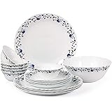 Buy Cello Opalware Imperial Vinea Opalware Dinner Set, 33 Pieces, White Online at Low Prices in ...