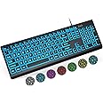 Amazon.in: Buy SABLUTE Large Print Backlit Keyboard, Wired USB Lighted ...
