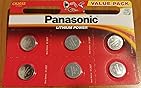 Panasonic CR2032 Lithium 3 Volt Battery card of 6: Amazon.co.uk ...