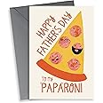 Cute Paparoni Fathers Day Card - Dad - Pizza - Happy Father's Day To My ...