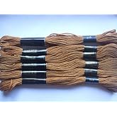 Trebla Pack of 6 Embroidery Thread/Skeins - 8m - Post Box Red - Col ...