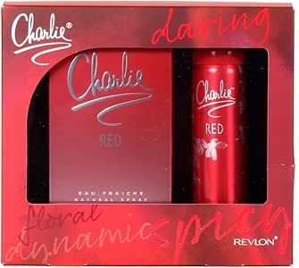 Revlon Charlie Red Eau Fraiche Gift Set 100ml EDT + 75ml Body spray ...