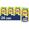 Lipton Lemon Ice Tea Can 330 ml (Pack of 24), low calorie soft drink ...