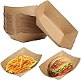 Barquettes en Carton Kraft, 60 Pièces Bols à Frites en Carton ...