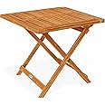 CASARIA® Wooden Garden Side Table | Coffee Bistro End Table | Folding ...
