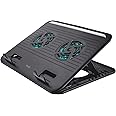 Trust Cyclone Laptop Stand 16", 2 Fans Cooling Pad, Riser with USB Fan ...