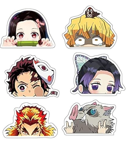 Anime Demon Slayer Demon Slayer Tanjiro Kamado Peeking Vinyl Decal ...