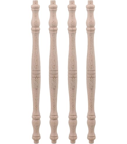 6x1.8cm Wood Pieces BQLZR Wood Craft Spindles - H-79 Type 6x1.8cm Pack ...