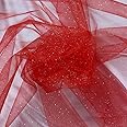 Glitter Net - Tulle - 60” Wide 150cm - per metre (Red) : Amazon.co.uk ...