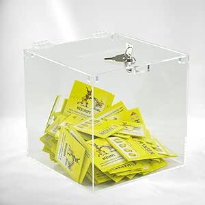 Hansen Losbox abschließbar/Einwurfbox / Spendenbox/Sammelbox ...