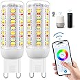 I-SHUNFA Wi-Fi RGBCW Smart G9 LED Bulbs,Compatible with Alexa/Google ...