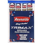 Reynolds TRIMAX RollerBall Pen SET - 5 PENS BLACK | ROLLER BALL PEN FOR ...