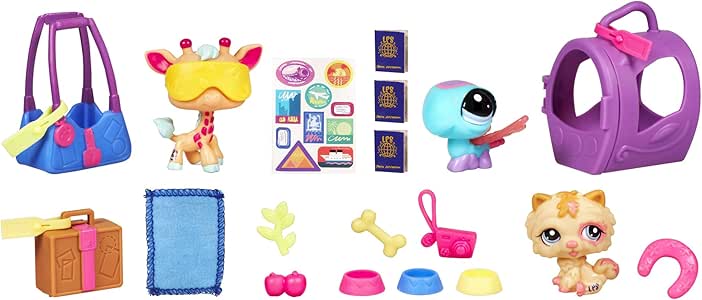 Littlest Pet Shop Themed Play Pack - Sunshine & Travel with Light-up ...