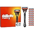 Gillette Fusion5 Men's Razor + 10 Razor Blade Refills with Precision ...