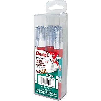 Pentel ZL63 Il Bianchetto Micro 7 ml pack 4 correttori: Amazon.it ...