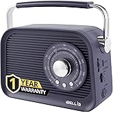 iBELL FM730BT Portable FM Radio with Bluetooth Speaker,Head Phone Jack ...