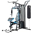 BodyTrain HG480 - 3 Station Home Multi Gym with Punch Bag & 66kg Weight ...