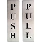 Buzz Cool Silver Metal Push Pull Stickers For Glass And Wood | Self ...