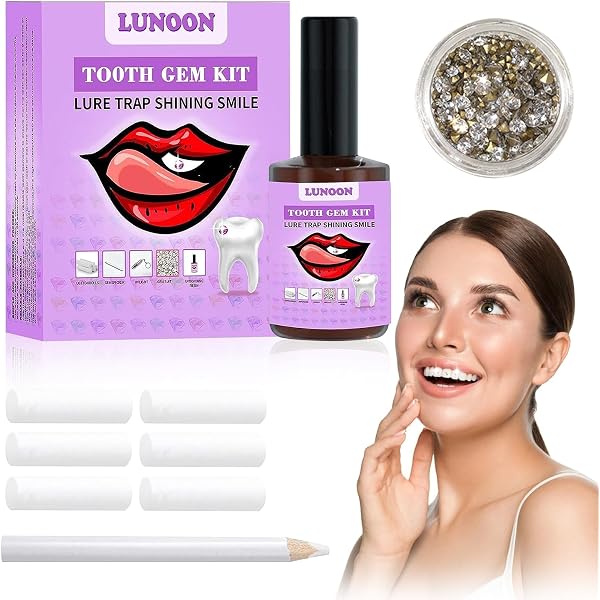 Tooth Gem Kit,240 Crystals 12 Shapes s DIY Crystals Stepping Stone Kit