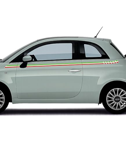 Adesivi Fiat Auto Strisce Adesive Scritte Per Fiat 500 - Stickers ...