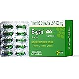 Genone E-Gen 400 Vitamin E Capsule for Glowing Face, Skin and Hair ...