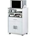 Habitdesign Mueble Auxiliar de Cocina con Ruedas, Mueble Microondas ...