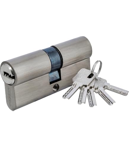 Löwen Sicherheit Lock 70mm Door Lock Cylinder - Single Closing, 35/35mm ...