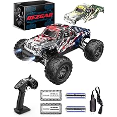 BEZGAR 7 Hobby Grade 1:16 Scale Remote Control Truck, 4WD High Speed 40 ...