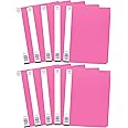 Pack of 10 - Pink A4 Presentation Display Book with 20 Pockets Project ...