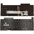 Siakoocty Laptop Replacement US Layout RGB Colorful Backlight Keyboard for ASUS TUF Gaming 8 F15 ...