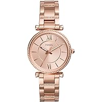 Fossil Modern Courier Stainless Steel Analog Women's Watch BQ3377 (Rose ...