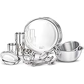 Judge by Prestige Classic Stainless Steel Dinner Set, Set of 51 Pieces ...