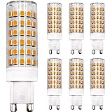 G9 7W Dimmable LED Light Bulbs Warm White 2700K, 600LM, 60W G9 Halogen Lamp Replacement, 220V ...