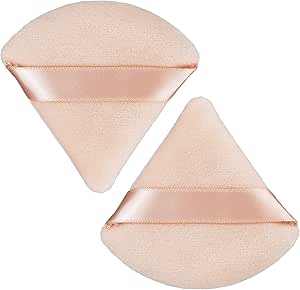 Powder Puffs, 2 Pieces Light Skin Triangle Powder Puffs, Soft Makeup ...