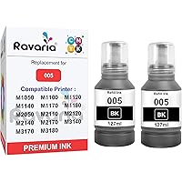 005 Ink Black Refill Ink Bottles for Epson M2140, M1100, M1120, M1140 ...