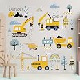 Mulaibdin Wall Stickers Kids Boys, Digger Tractor Stickers for Toddlers ...