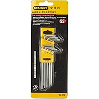 STANLEY 92-624 Tamper Proof L-Type Torx Hex Key (Silver, Pack of 8 ...