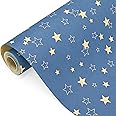 Huge 70cm *15m Blue Kraft Paper Roll With Star,Topeedy Recycle Blue ...