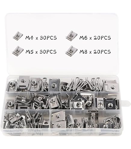 Clip A U Set Speed Fasteners - Viti Captive Con Dado, Misure 4-14, Per ...